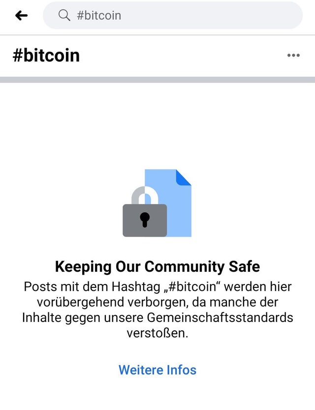 Bitcoin Censored on Facebook - U.Today