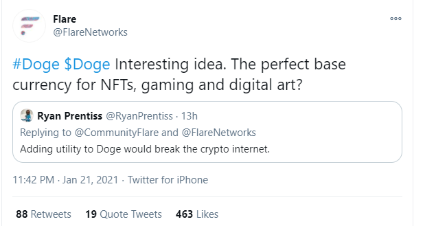 Flare Networks (FLR) Considering Adding DOGE as F-Asset. Why? - U.Today