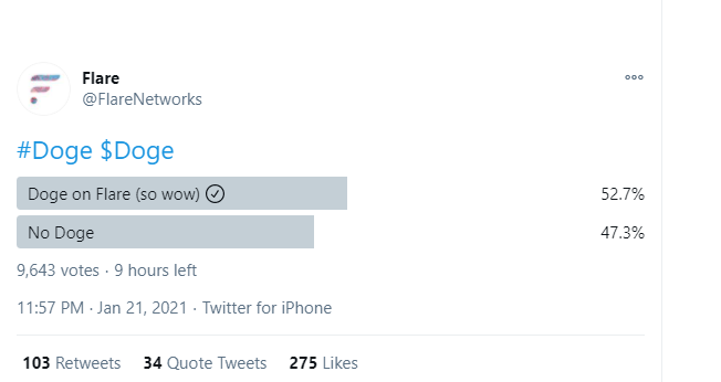 Flare Networks (FLR) Considering Adding DOGE as F-Asset. Why? - U.Today