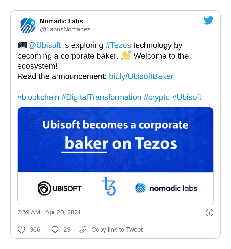 Assassin’s Creed and Far Cry Publisher Ubisoft Joins Tezos Network as ...