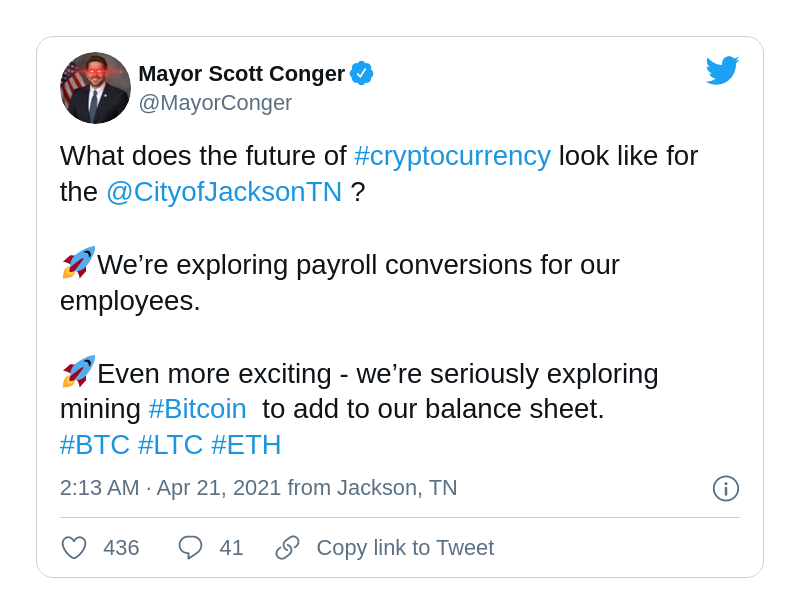 Bitcoin (BTC) "Laser Eyes" Flashmob Joined by U.S. City Mayor. Here's ...