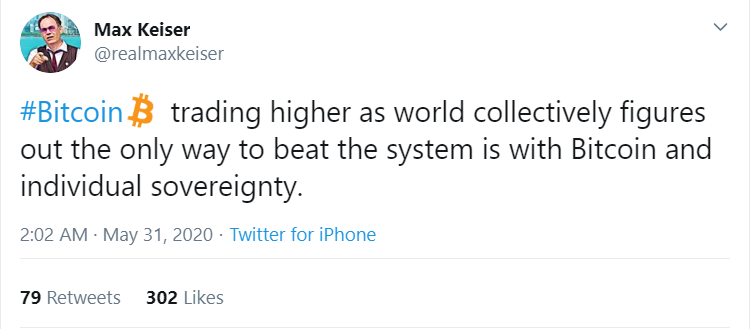 Max Keiser Shares His Take on Why Bitcoin Is Trading Higher - U.Today