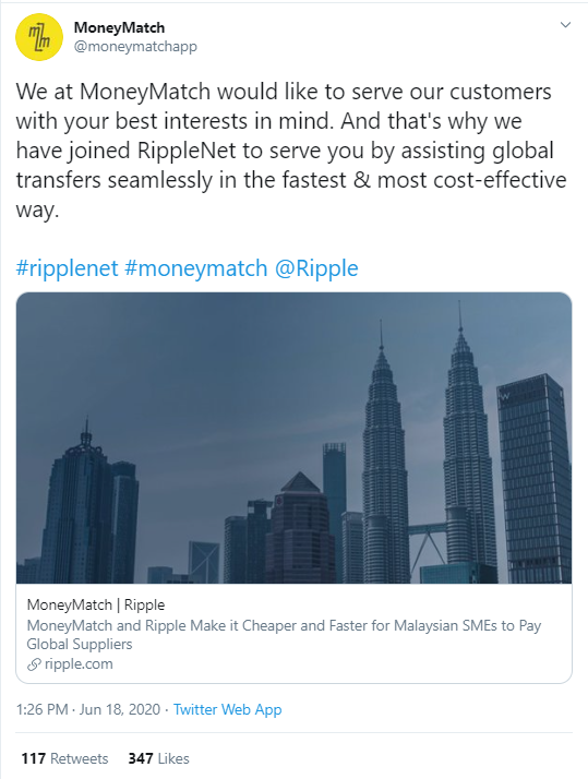 Ripple and MoneyMatch Join Forces to Help Customers Avoid Costly Bank ...