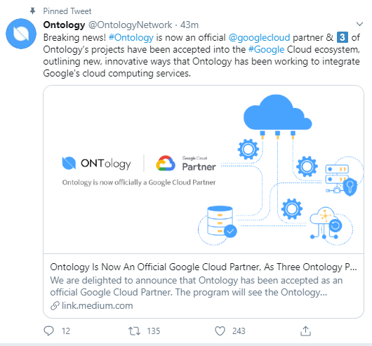 Ontology Partners with Google Cloud as Three Ontology Projects Are Accepted