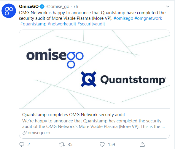 OmiseGo (OMG) Network Audited Successfully: Details - U.Today
