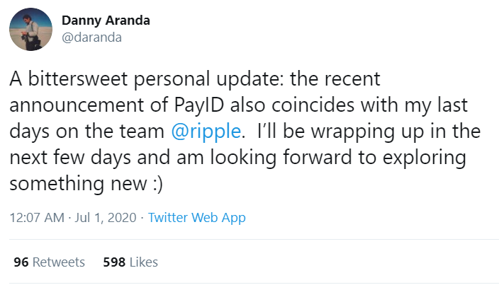 Xpring's Daniel Aranda Parting Ways with Ripple to Focus on New ...