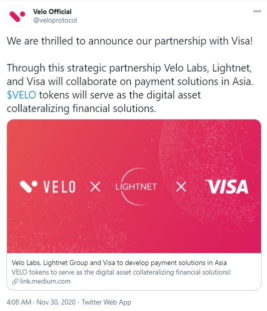Velo Labs and Visa Team Up to Improve Payment Solutions in Asia-Pacific ...
