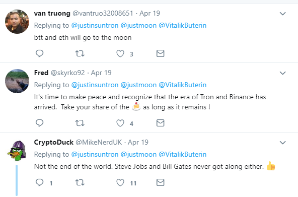 Ripple CTO Offers to Hire Vitalik Buterin, Justin Sun Hints at Possible ...