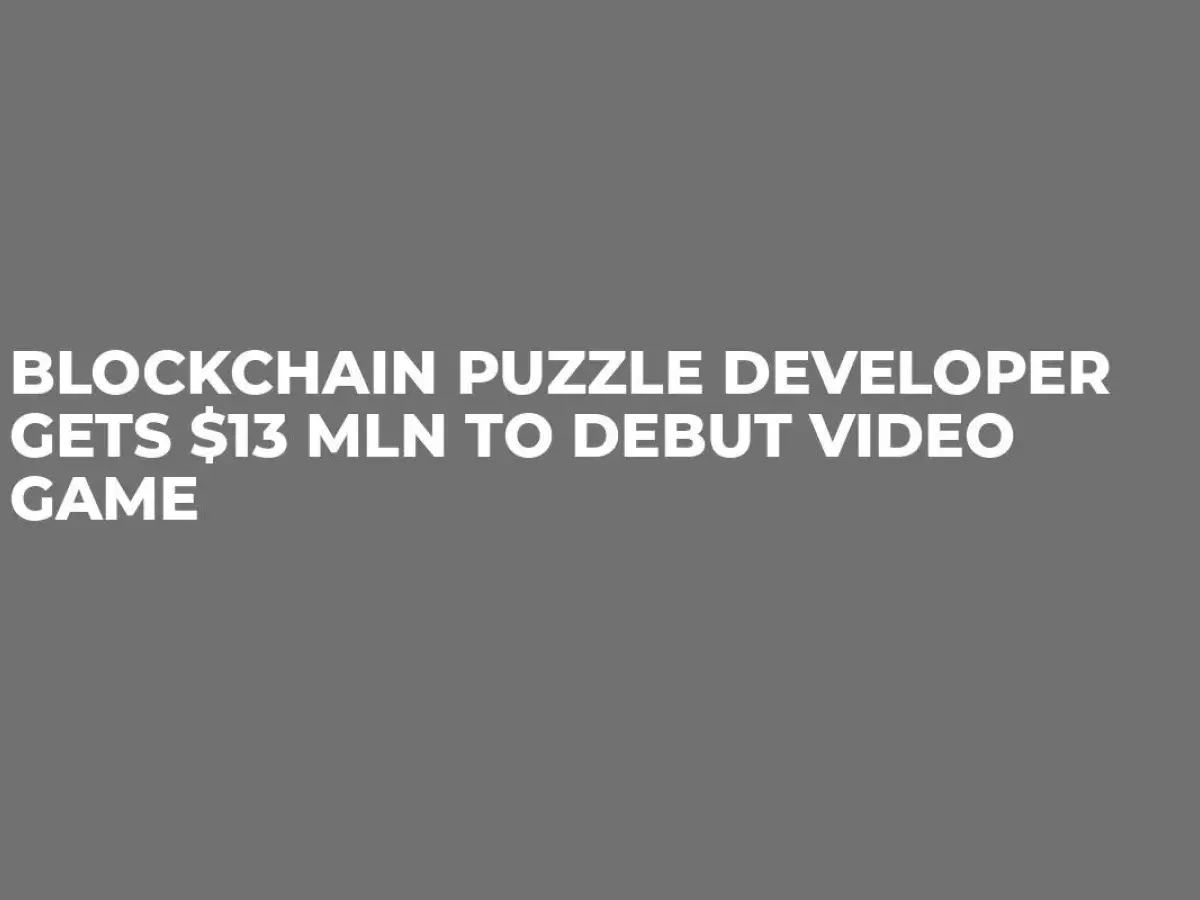 Blockchain Puzzle Developer Gets $13 mln to Debut Video Game