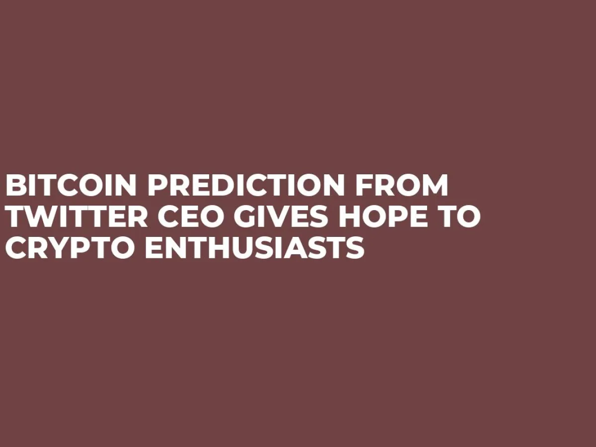 Bitcoin Prediction from Twitter CEO Gives Hope to Crypto Enthusiasts