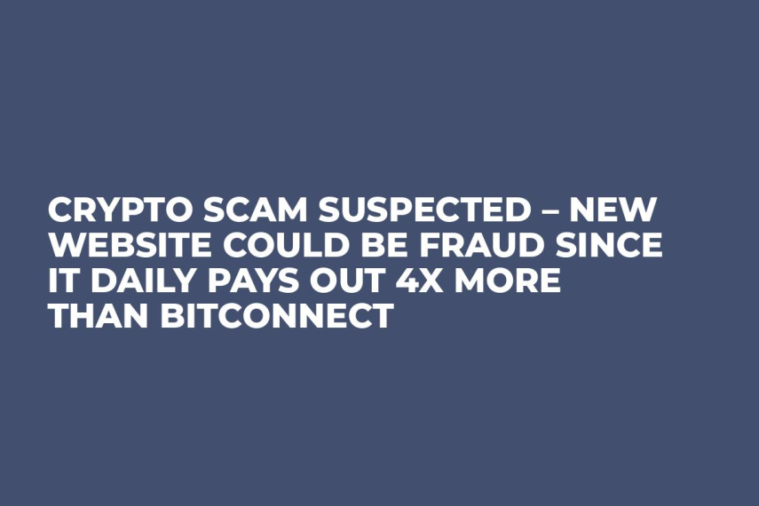 Crypto Scam Suspected – New Website Could Be Fraud Since It Daily Pays ...