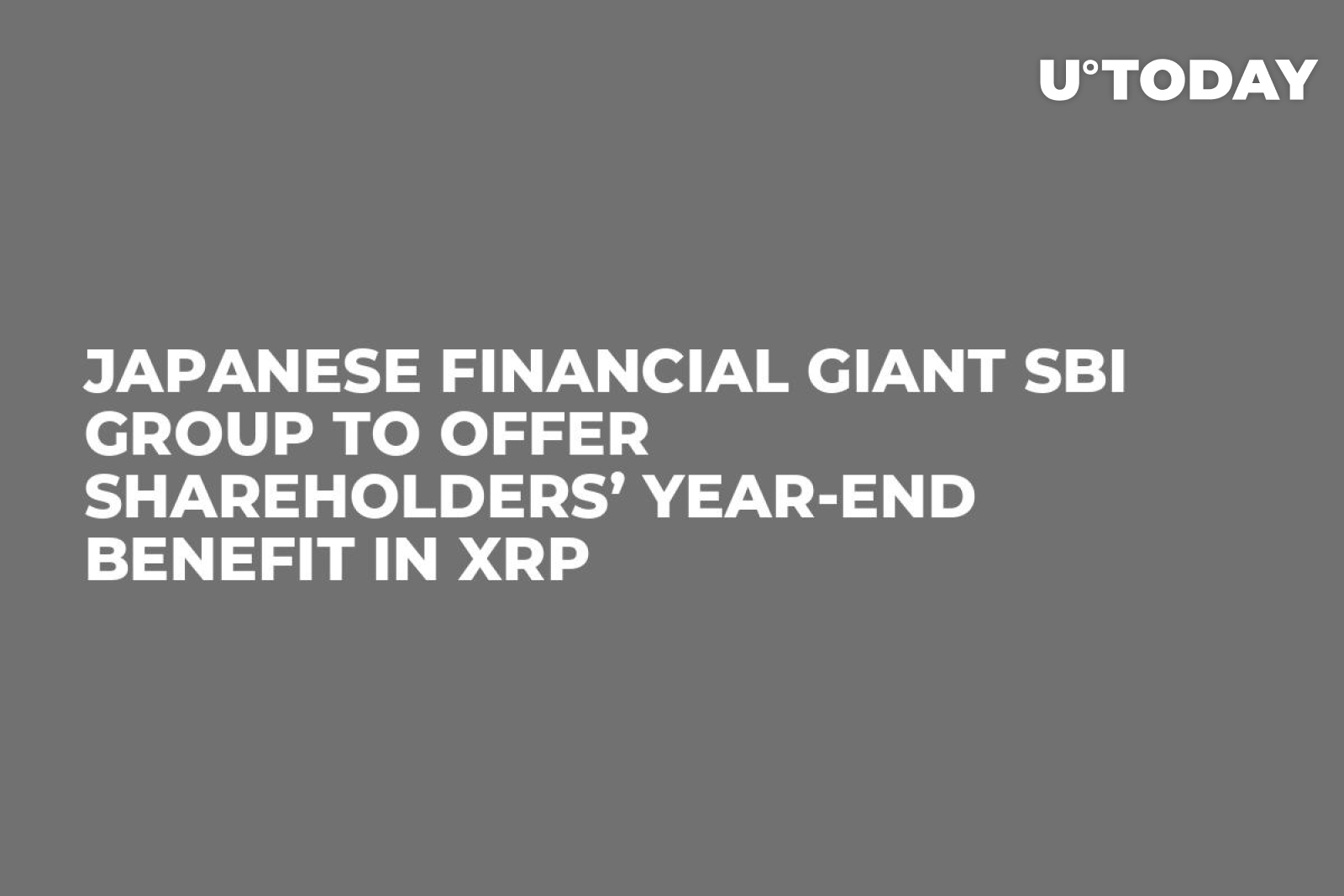 Japanese Financial Giant SBI Group to Offer Shareholders’ Year-End ...