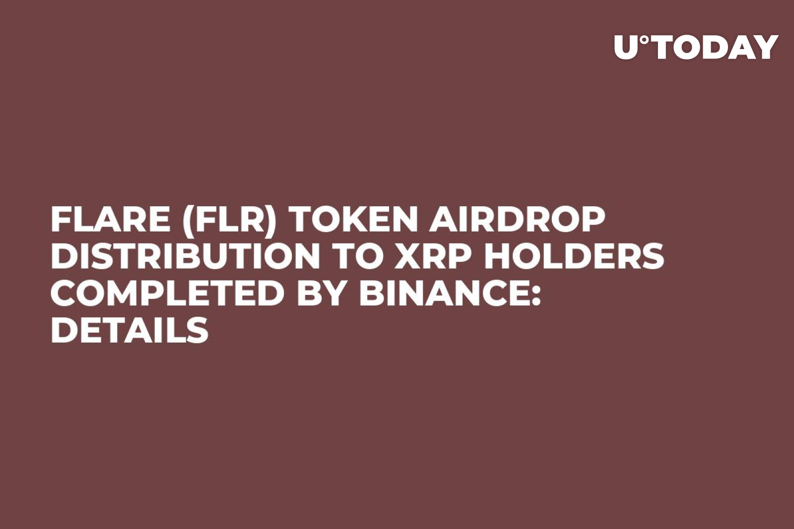 Flare (FLR) Token Airdrop Distribution to XRP Holders Completed by ...