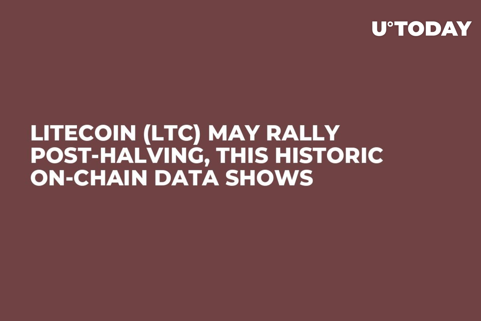 Litecoin (LTC) May Rally Post-Halving, This Historic On-Chain Data ...
