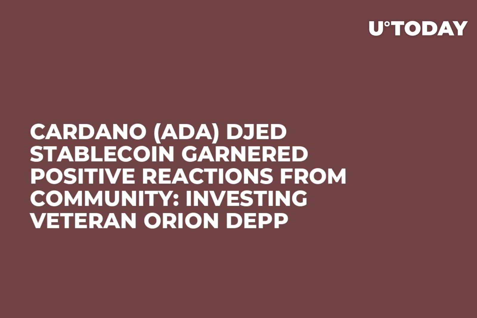 Cardano (ADA) Djed Stablecoin Garnered Positive Reactions from ...