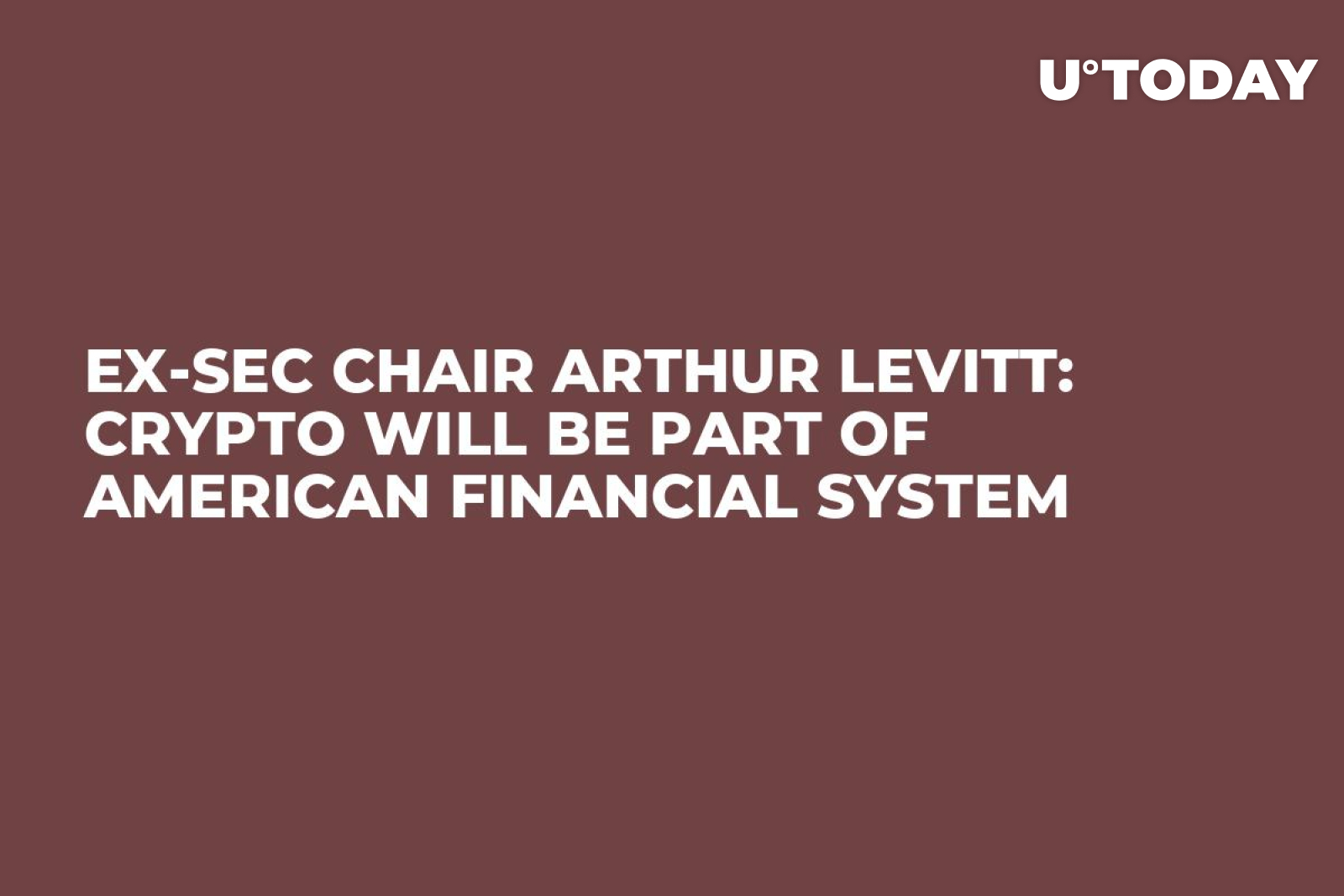 Ex-SEC Chair Arthur Levitt: Crypto Will Be Part of American Financial ...