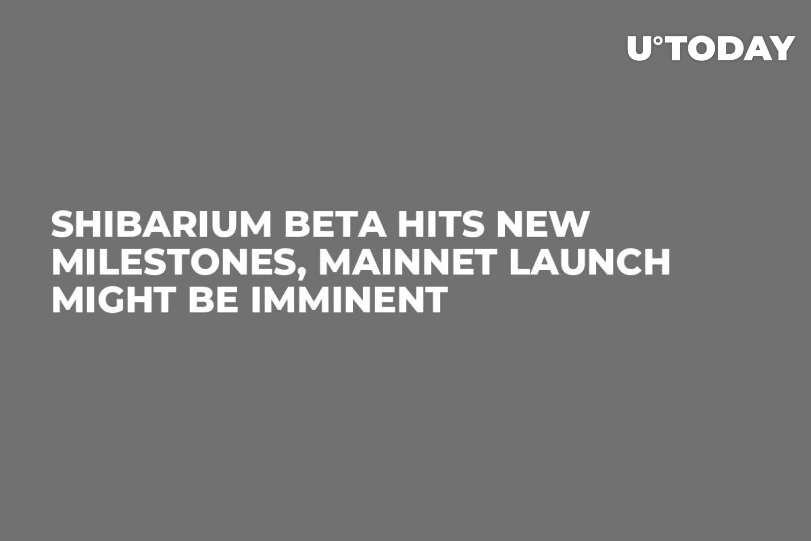 Shibarium Beta Hits New Milestones, Mainnet Launch Might Be Imminent ...