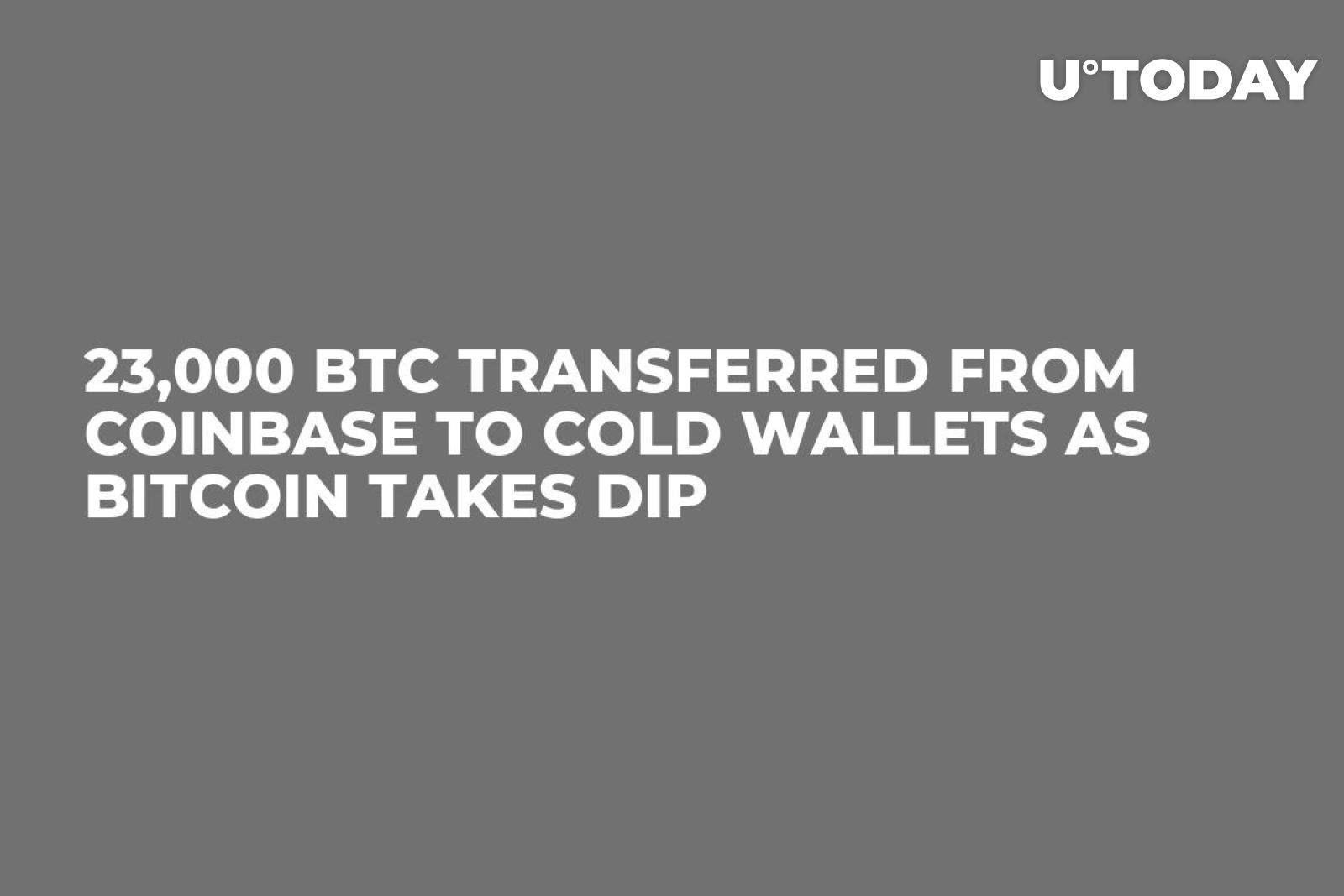 23,000 BTC Transferred From Coinbase to Cold Wallets as Bitcoin Takes ...