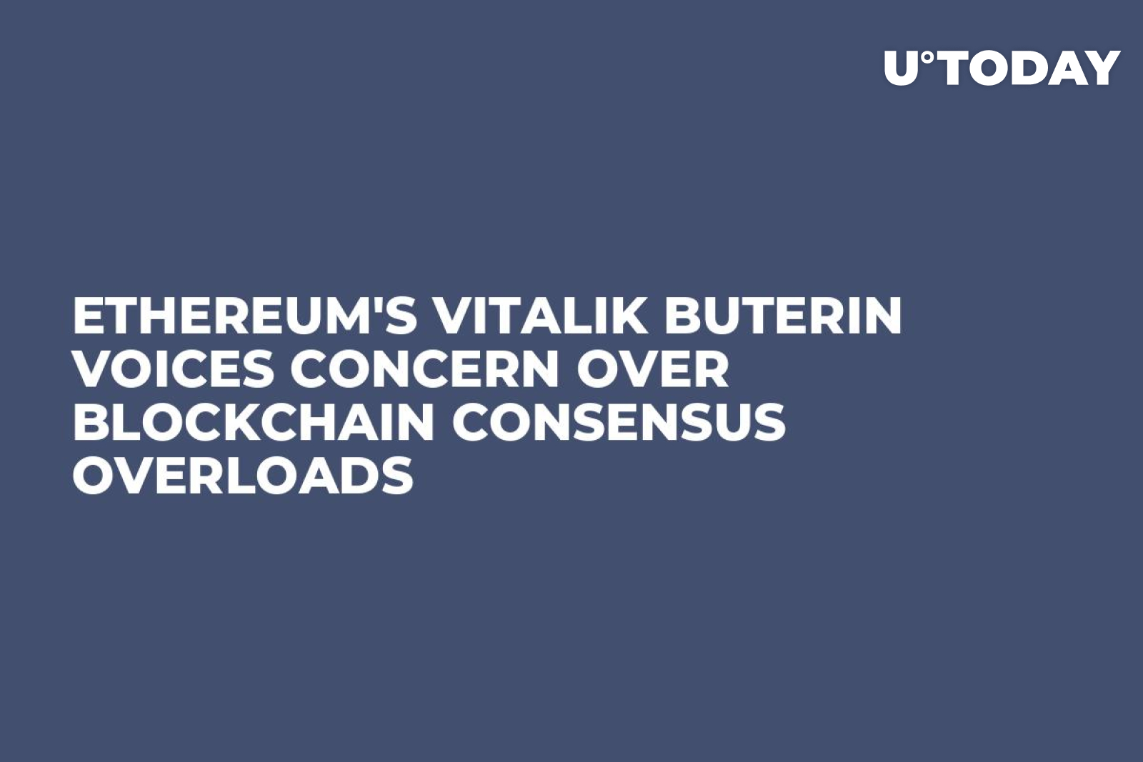 Ethereum's Vitalik Buterin Voices Concern Over Blockchain Consensus ...