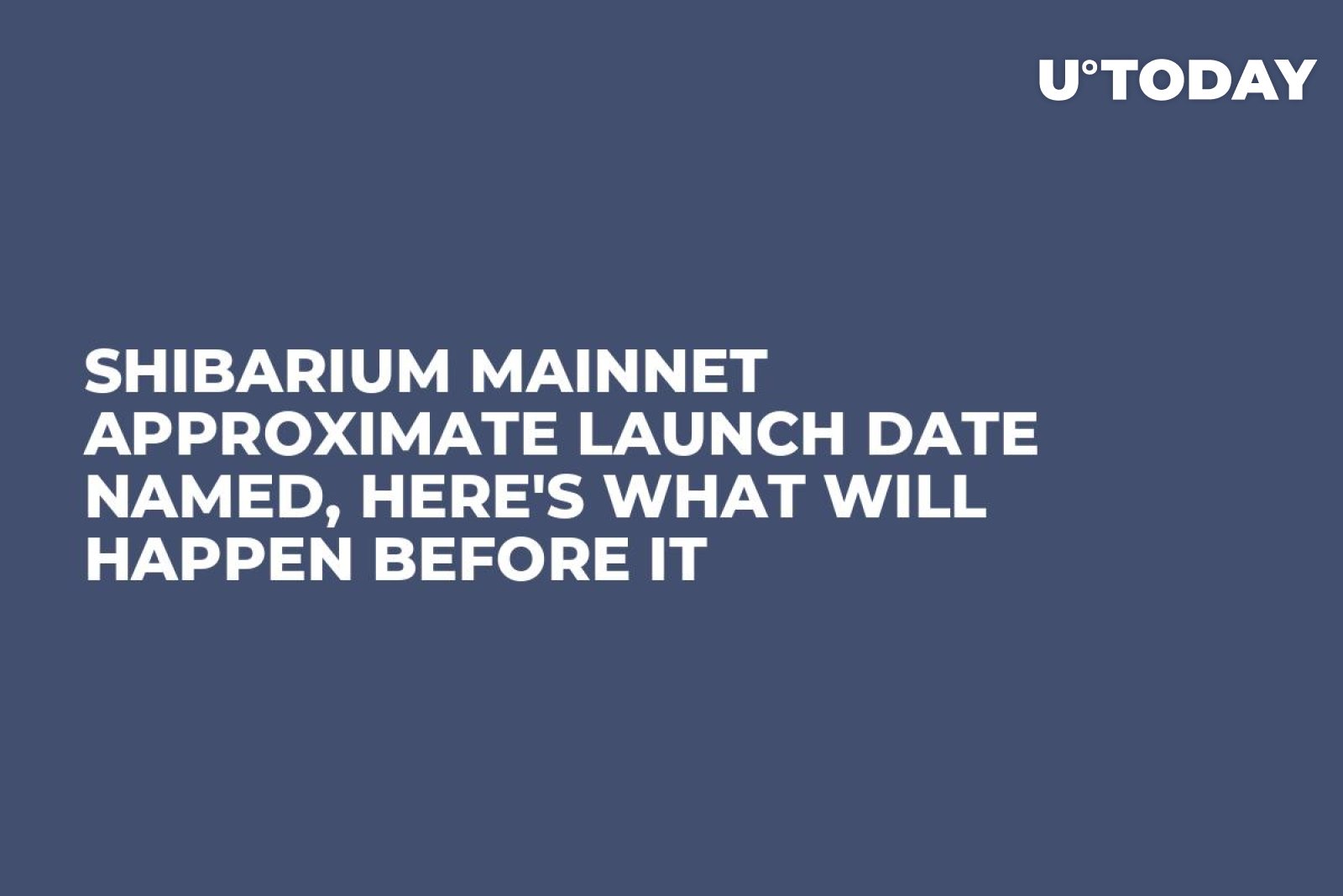 Shibarium Mainnet Approximate Launch Date Named, Here's What Will ...