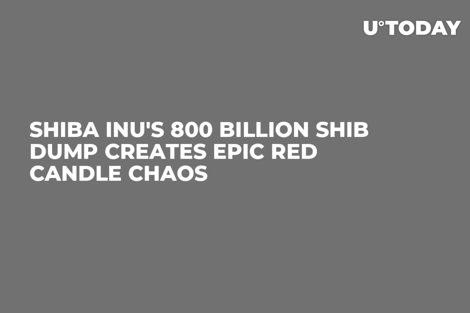 Shiba Inu's 800 Billion SHIB Dump Creates Epic Red Candle Chaos - U.Today