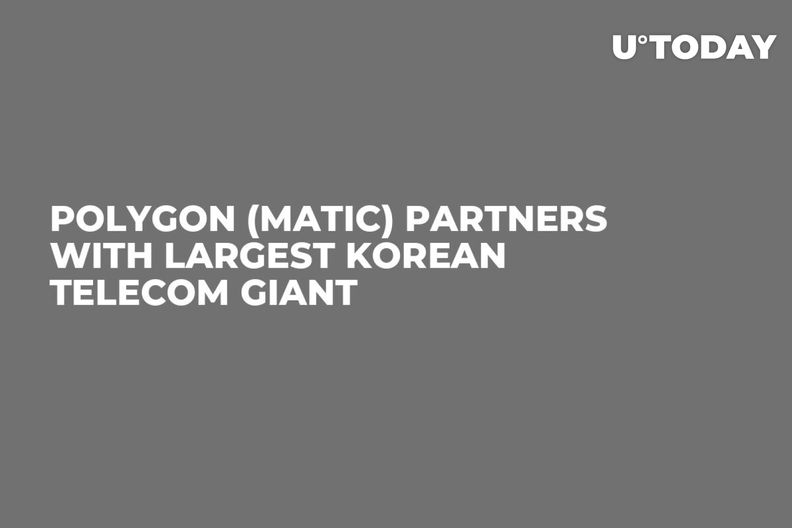 Polygon (MATIC) Partners With Largest Korean Telecom Giant - U.Today