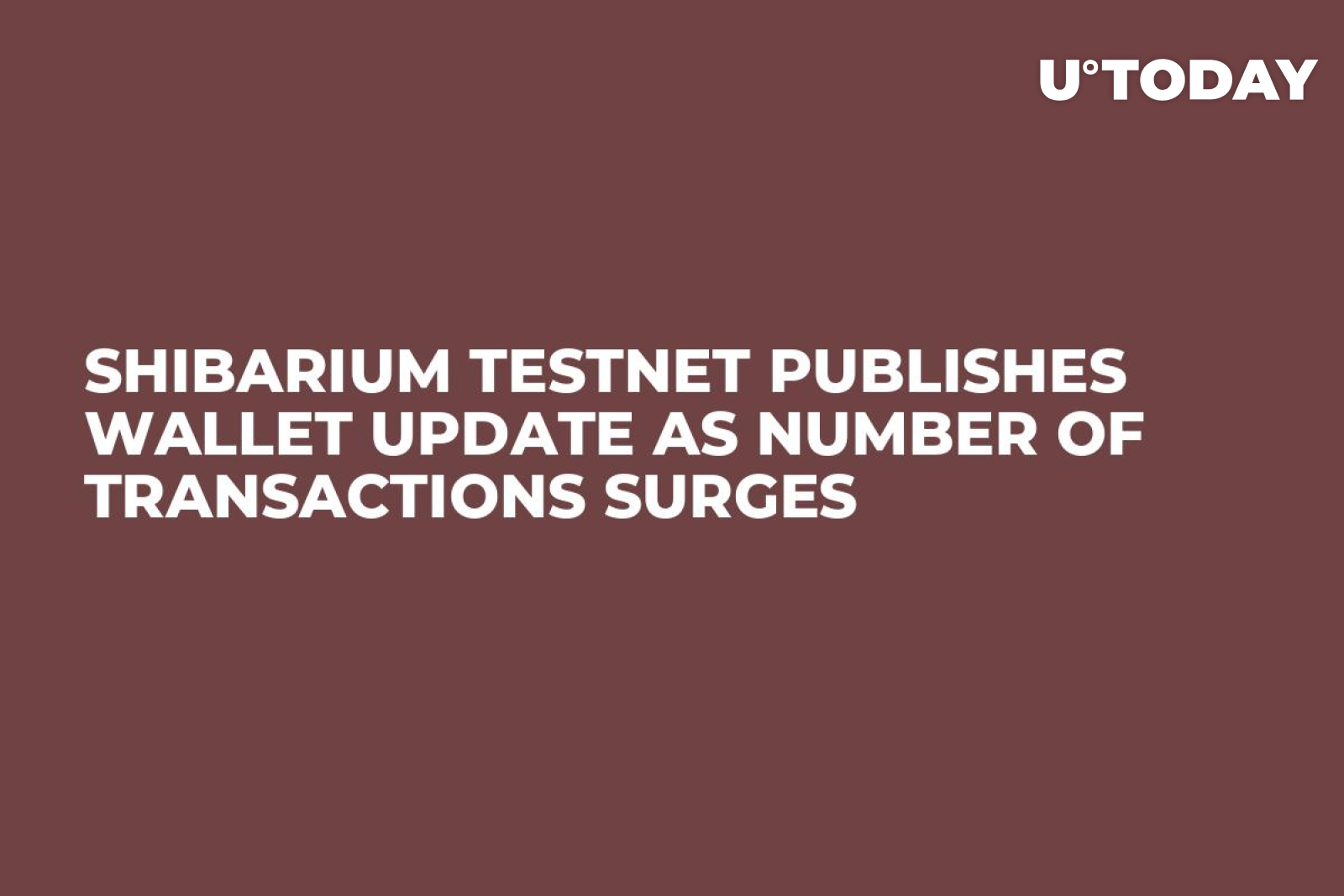 Shibarium Testnet Publishes Wallet Update as Number of Transactions ...