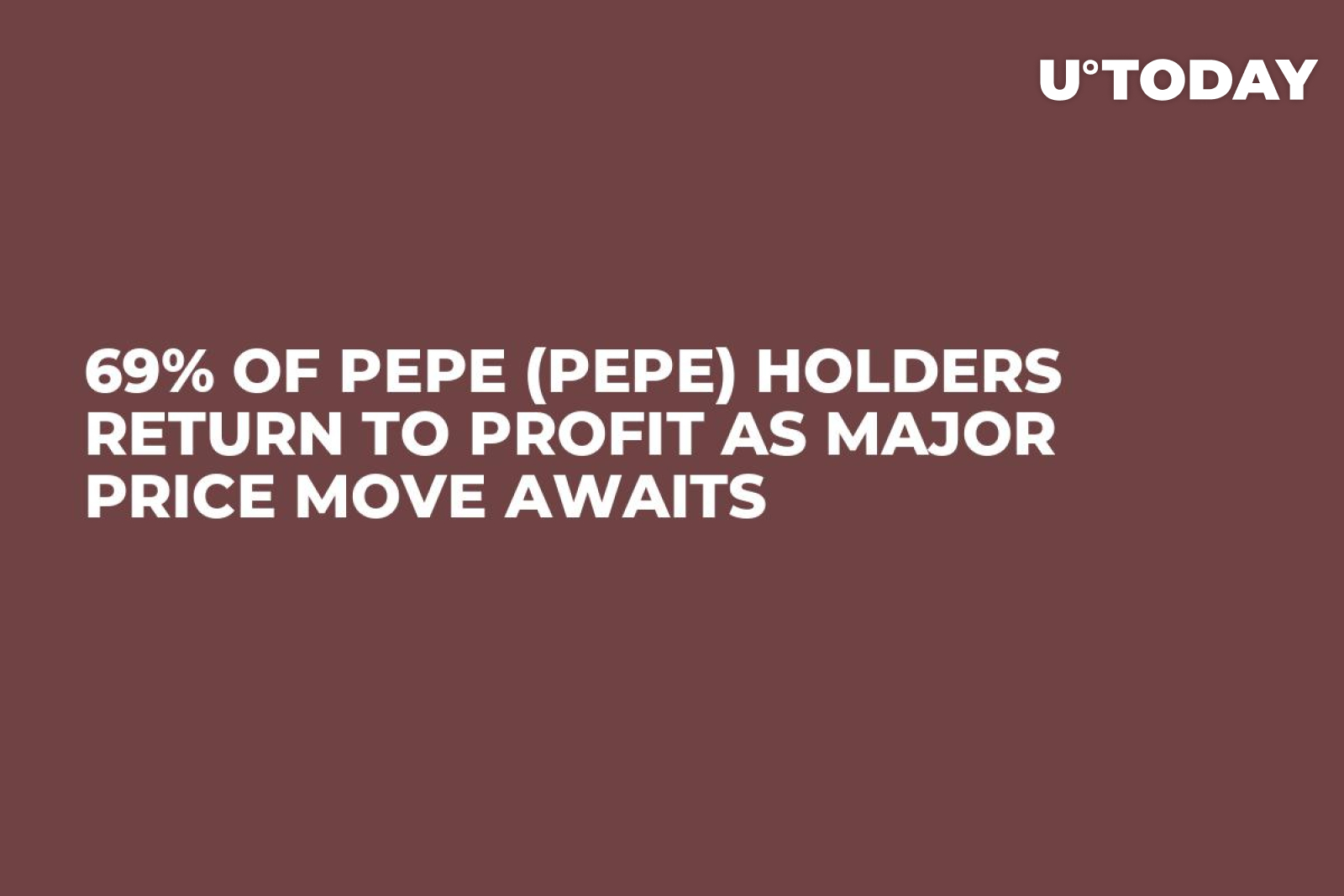 69% of Pepe (PEPE) Holders Return to Profit as Major Price Move Awaits ...