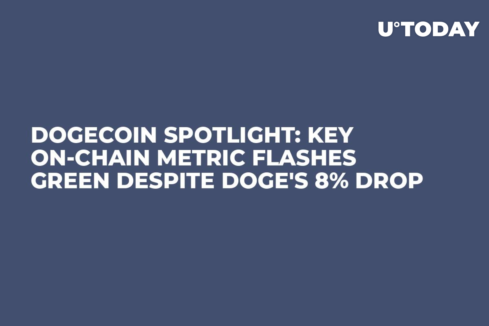 Dogecoin Spotlight: Key On-chain Metric Flashes Green Despite DOGE's 8% ...