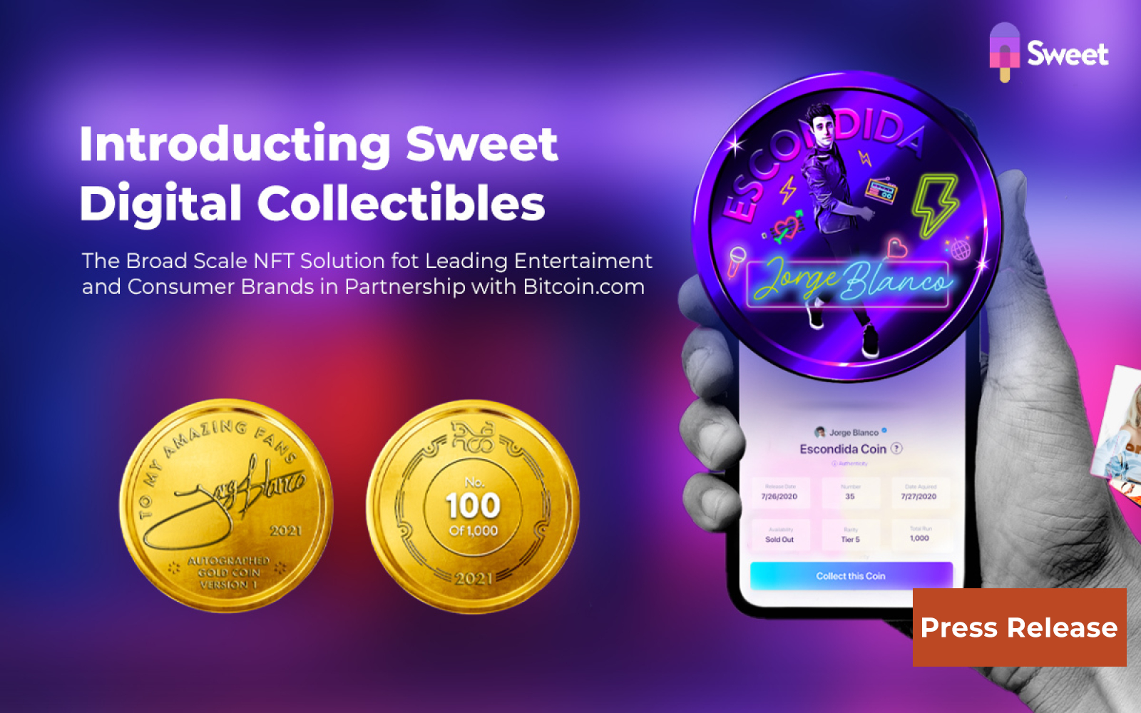 Sweet Launches Broad-Scale NFT Solution for Leading Entertainment and ...