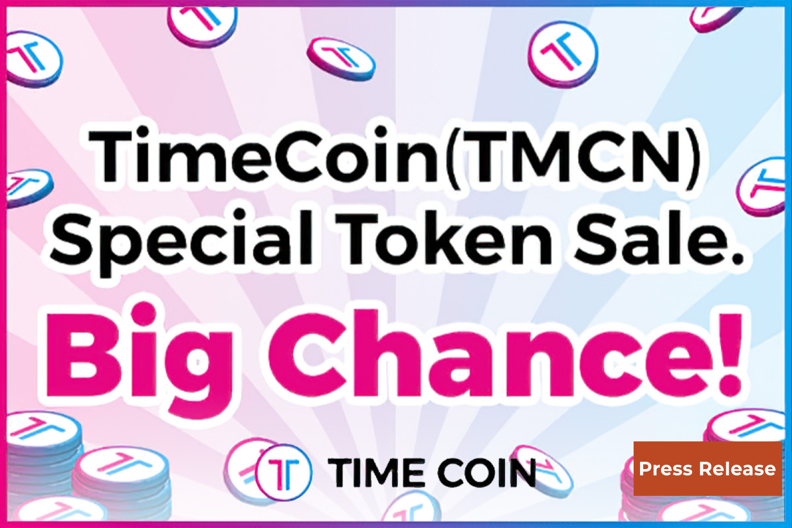 Earn $4.5 Million Worth of TimeCoin (TMCN) in The Special Token Sale