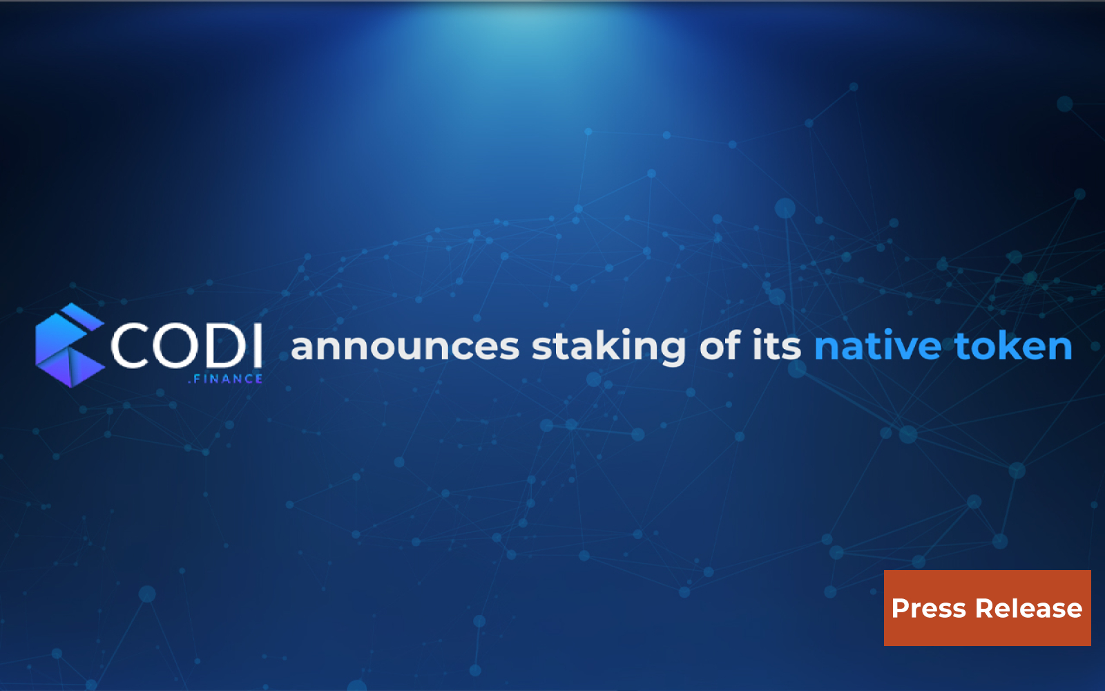 CODI Announces Staking Platform for $CODI Tokens