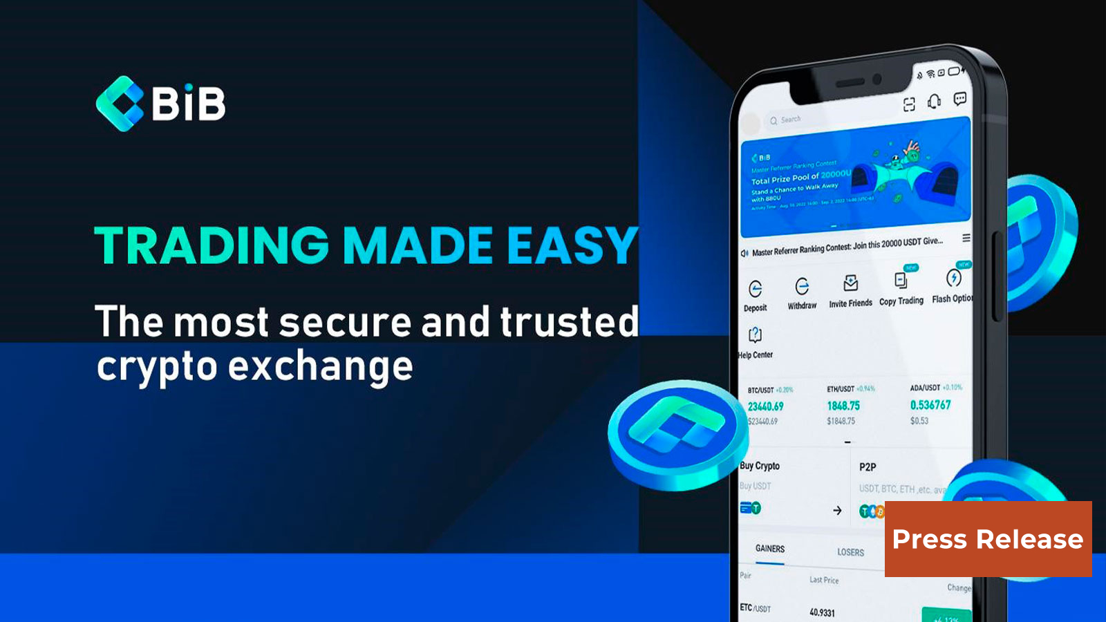 BIB Exchange Provides an Exquisite User interface for Crypto Traders