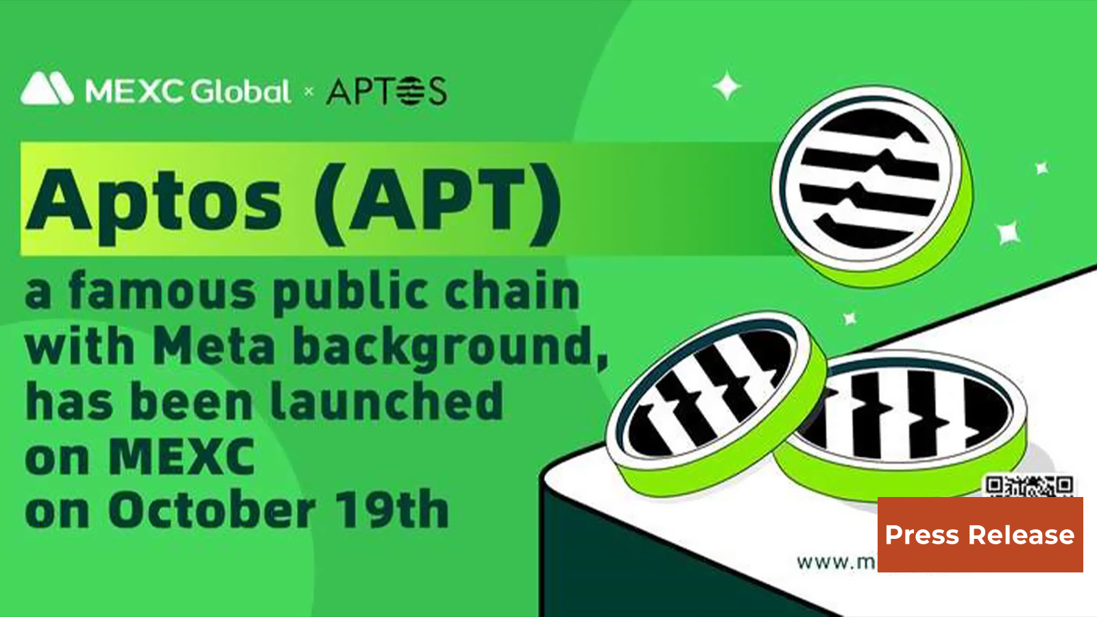 Aptos (APT), a Famous Public Chain With Meta Background, Is Now First Listed on MEXC