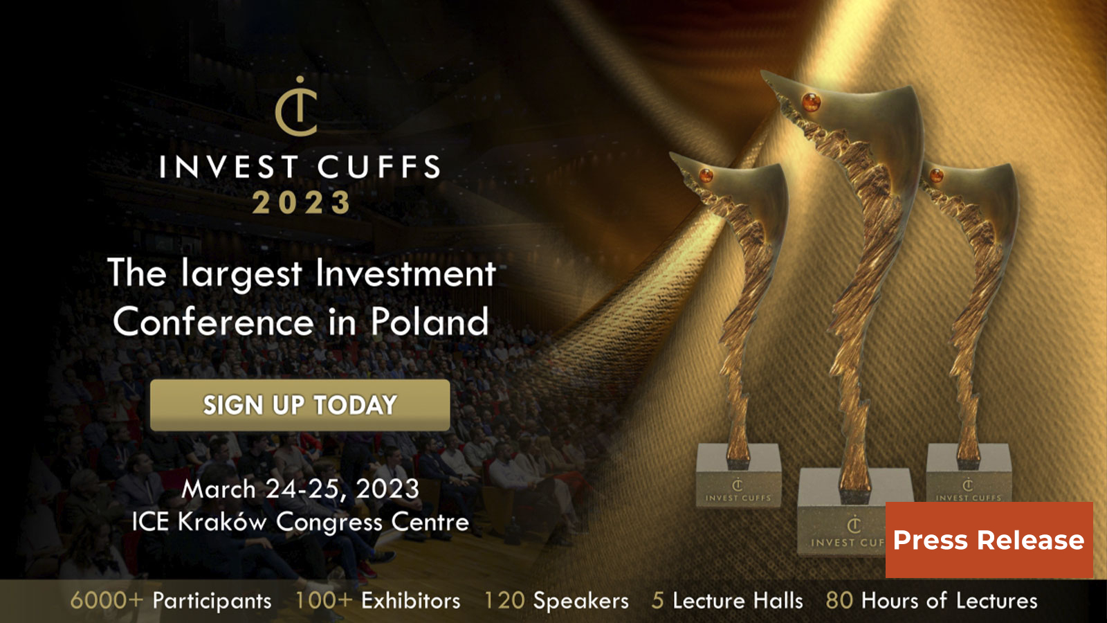 Invest Cuffs 2023 - One of the Largest Investment Congresses in Europe!