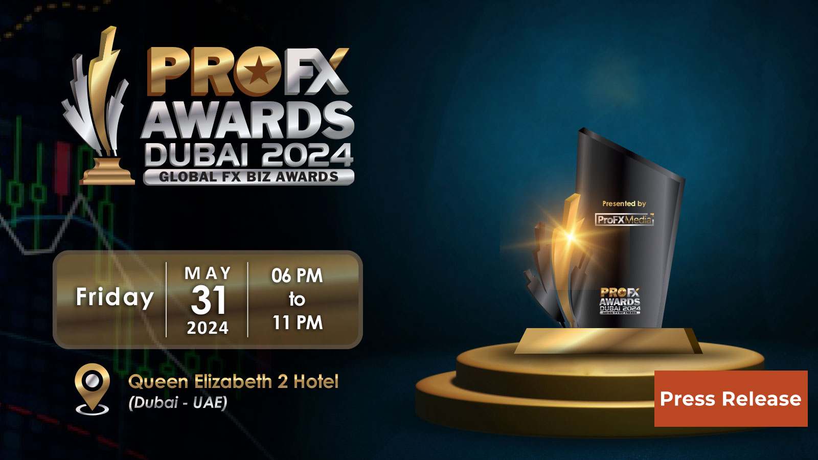 Profx Awards 2024 to Honor Excellence in the Forex Industry in Dubai