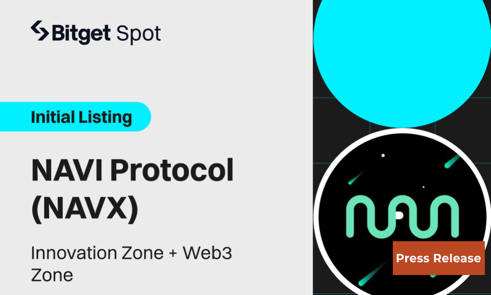 Bitget Introduces NAVI Protocol (NAVX) to the Innovation and DeFi Zone
