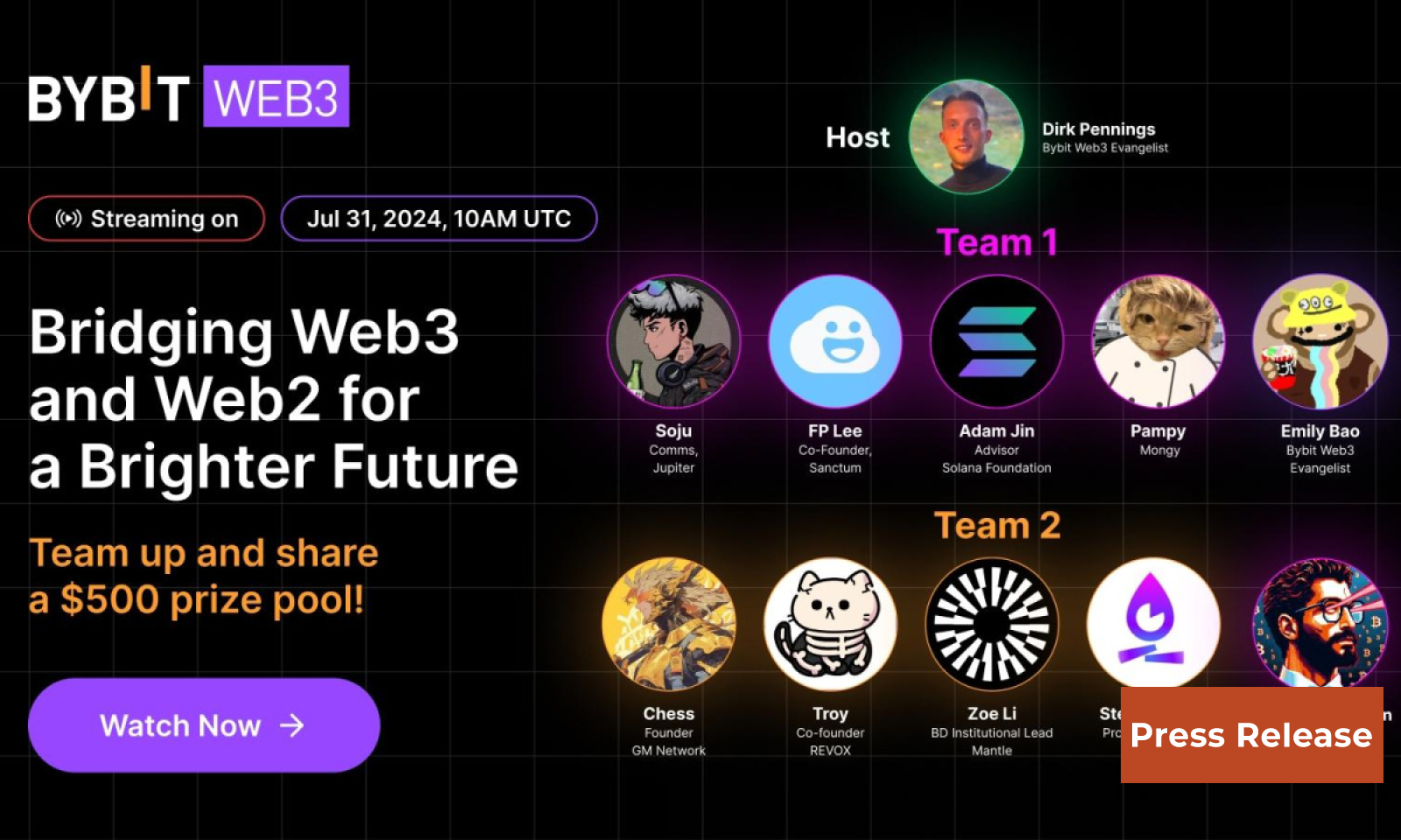 Blinks, AI, Ignition: Bybit's Star-Studded Livestream to Set Web3 on Fire