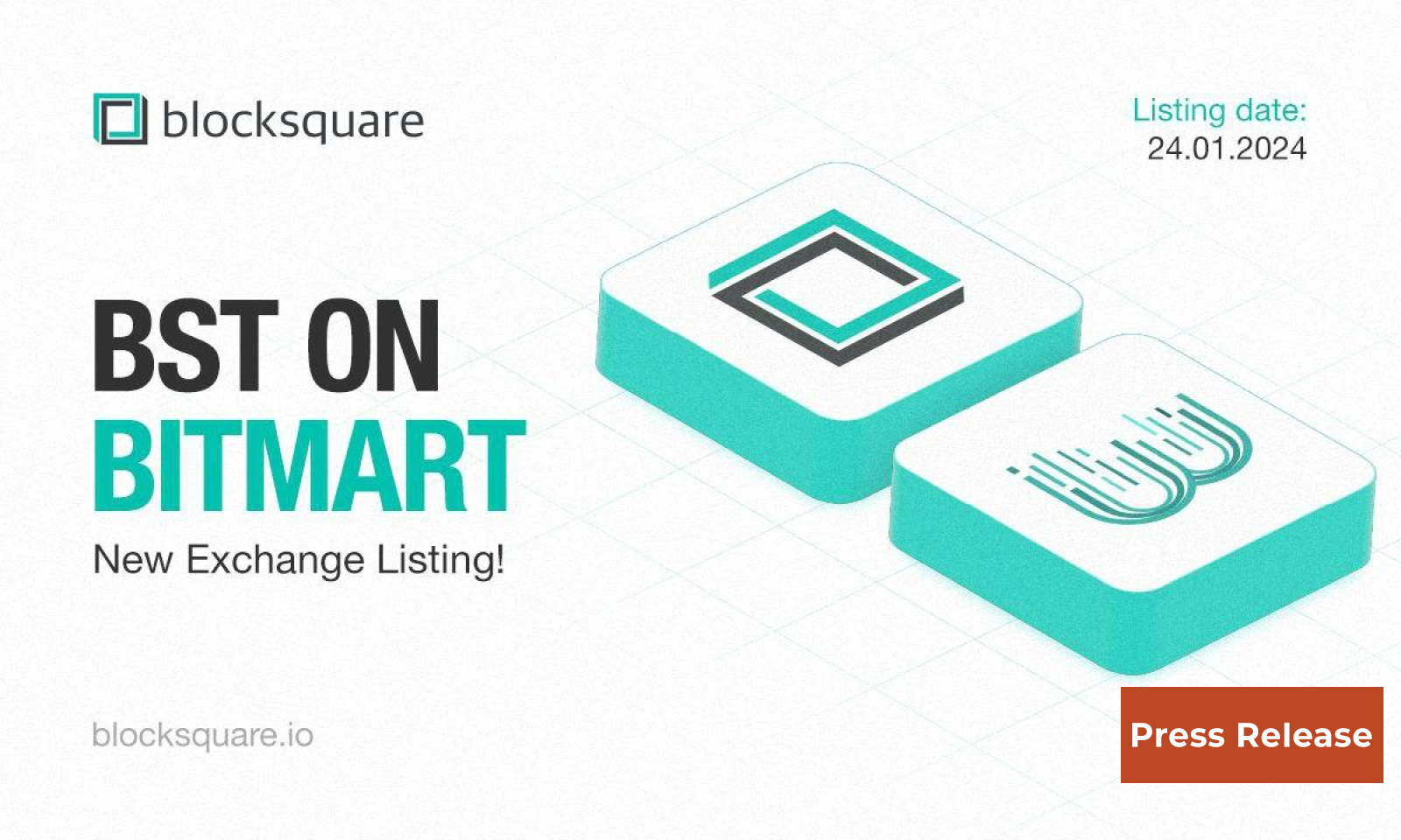 Blocksquare Announces Major Listing Of Its Native Governance Token BST ...