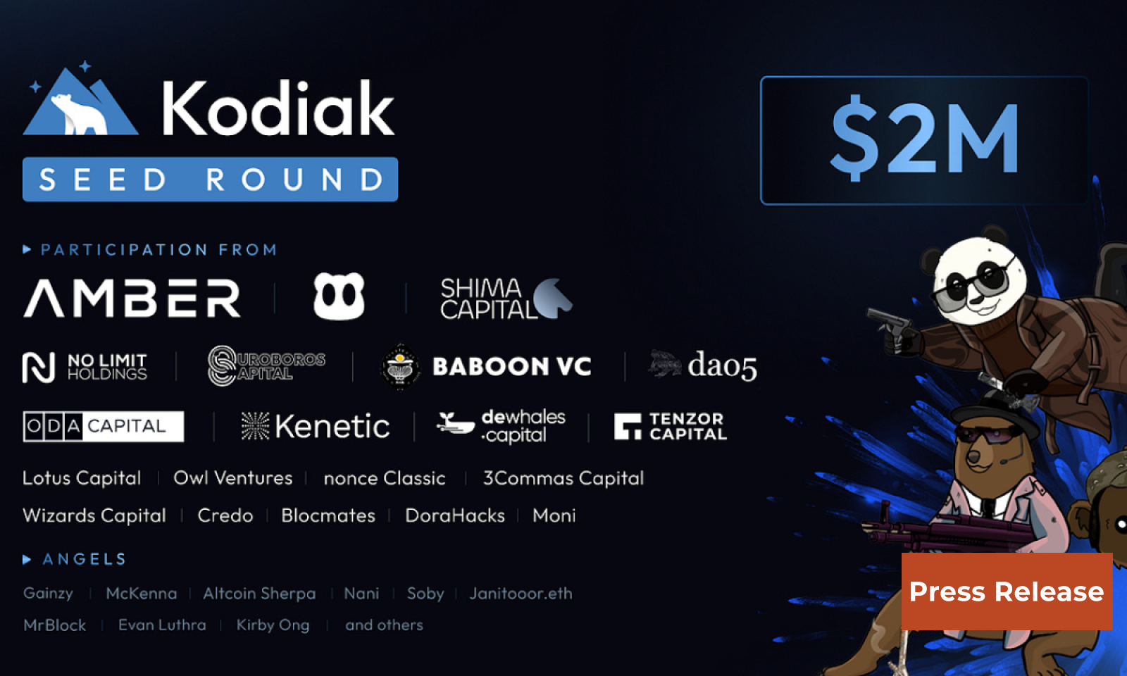 Kodiak Finance Raises $2M Seed Round