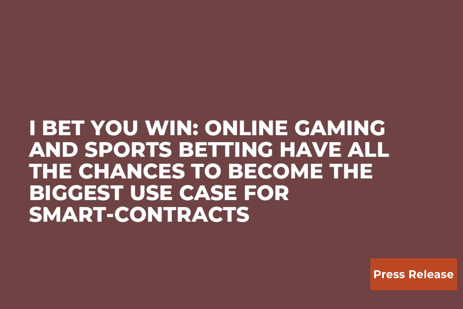 I bet you win: online gaming and sports betting have all the chances to ...