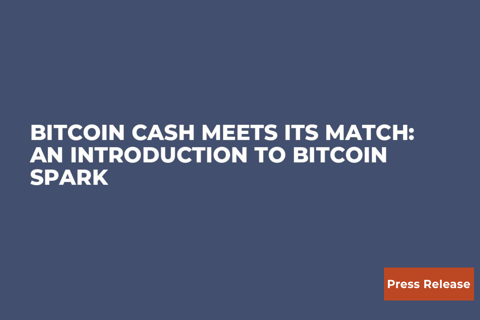 Bitcoin Cash Meets Its Match: An Introduction to Bitcoin Spark | U.Today