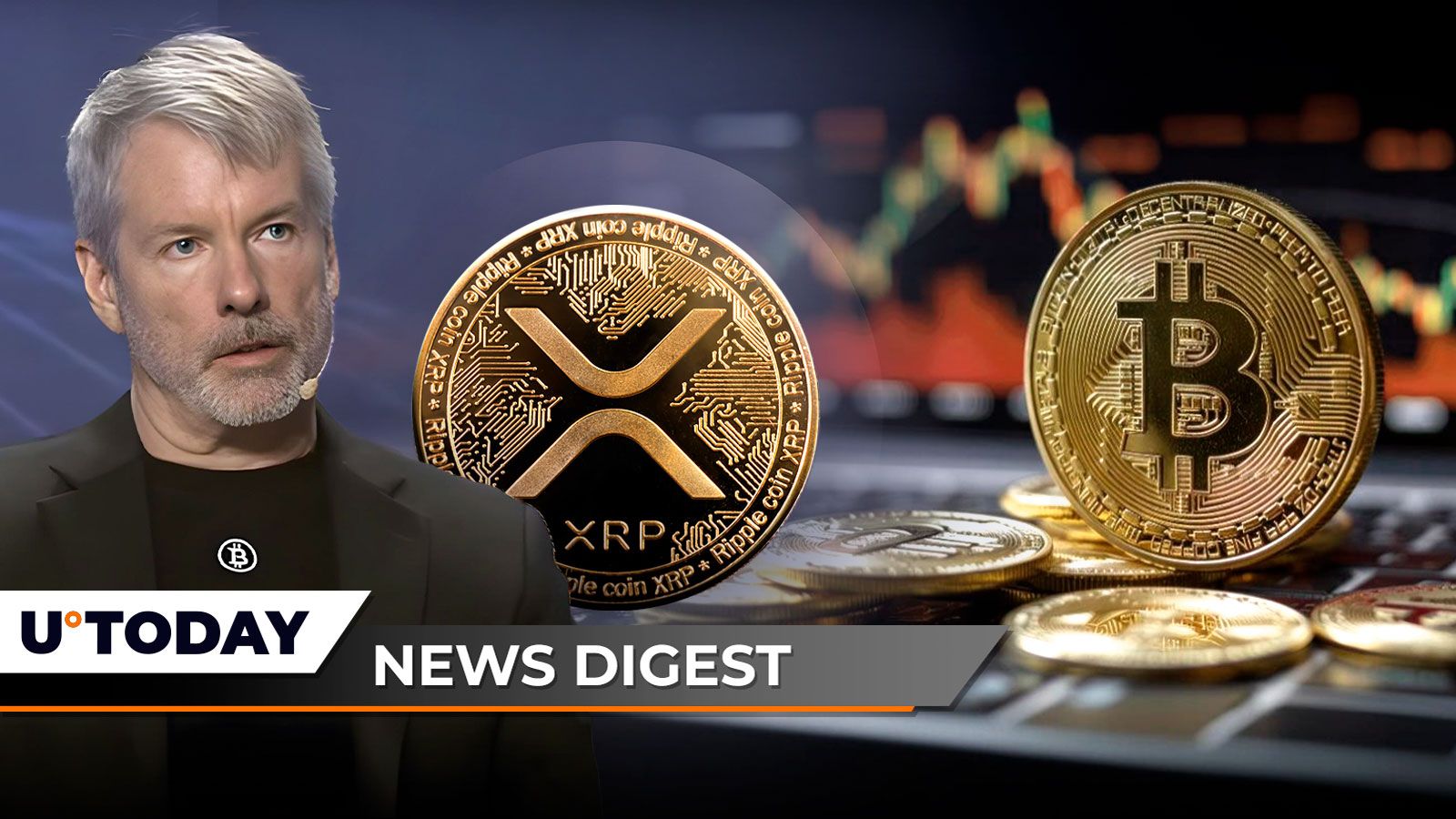 Saylor Suddenly Changes Tune on XRP, Bollinger Bands Signal Bearish Turn for Bitcoin, 20,000,000 ...