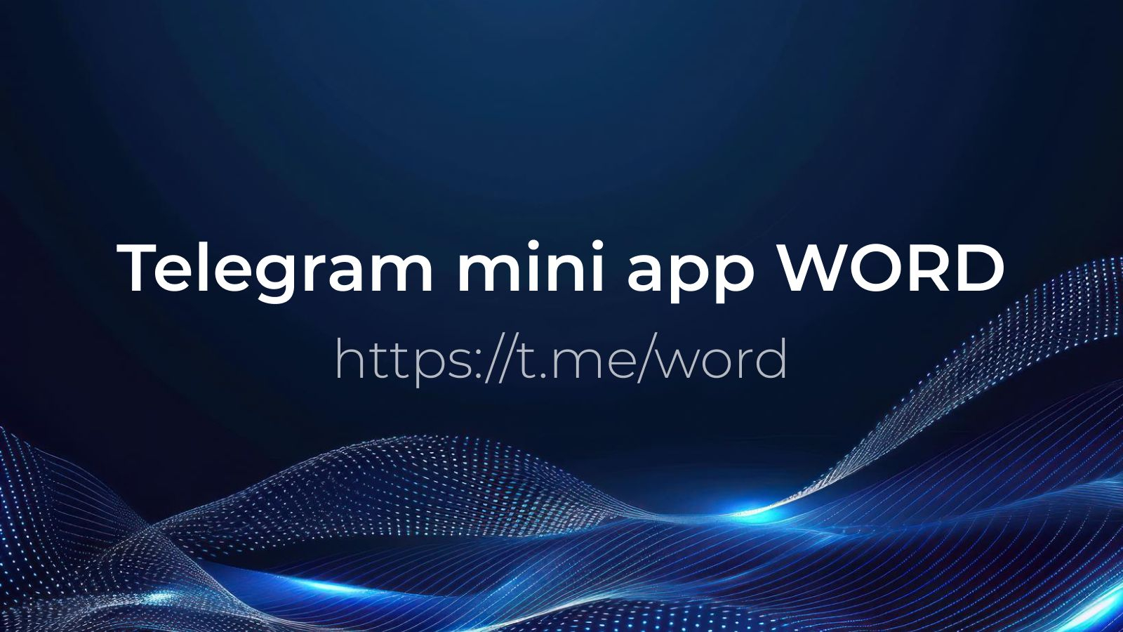 Telegram Mini App WORD Gains 65,000 Users: What to Know - U.Today