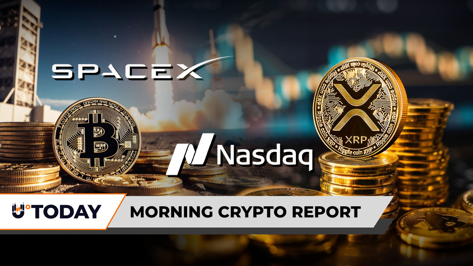 Morning Crypto Report: Elon Musk's SpaceX Resumes Strange Bitcoin Activity, XRP Ticker Debuts on ...